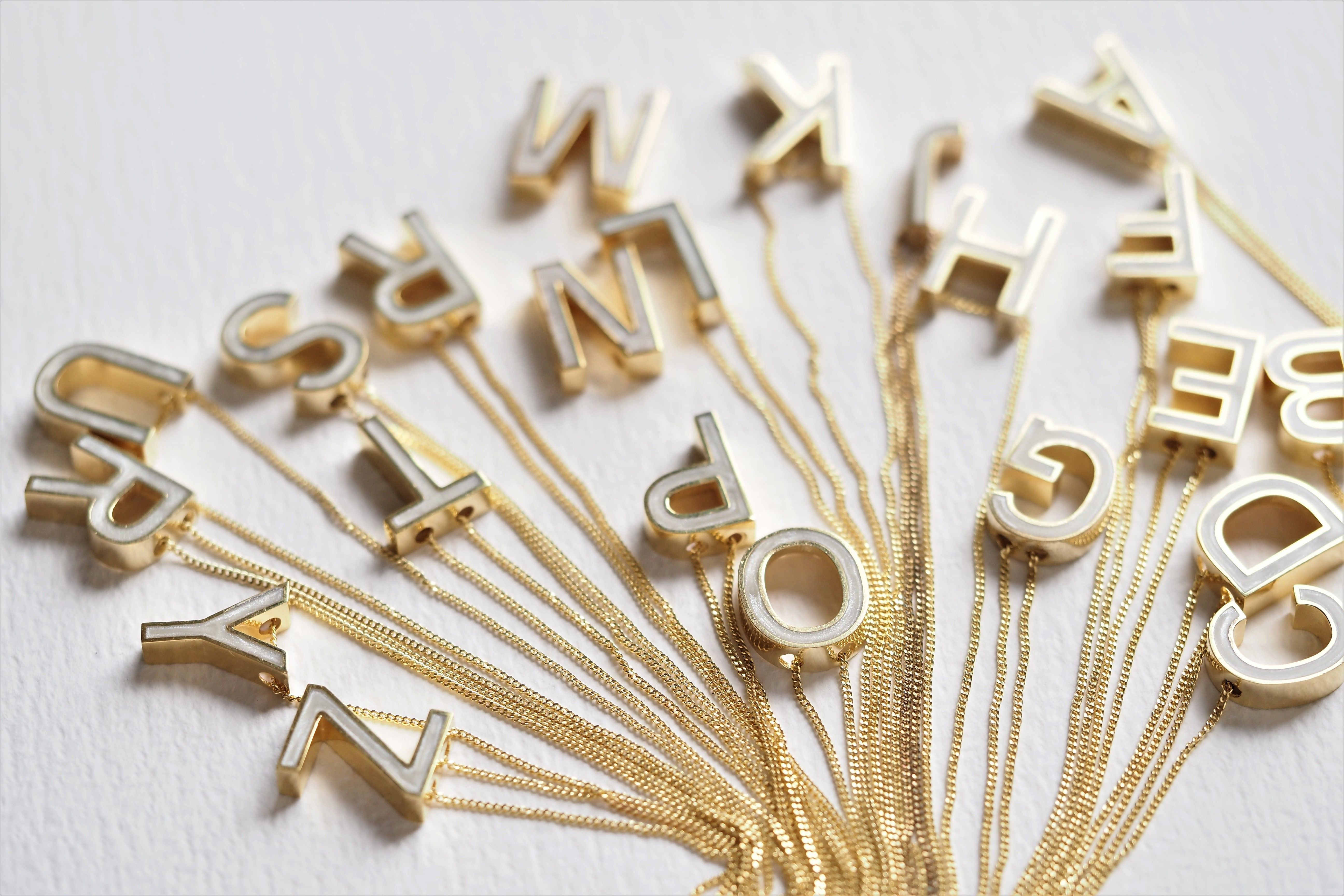 Gümüş Harf Kolye - mutlumikrop.com