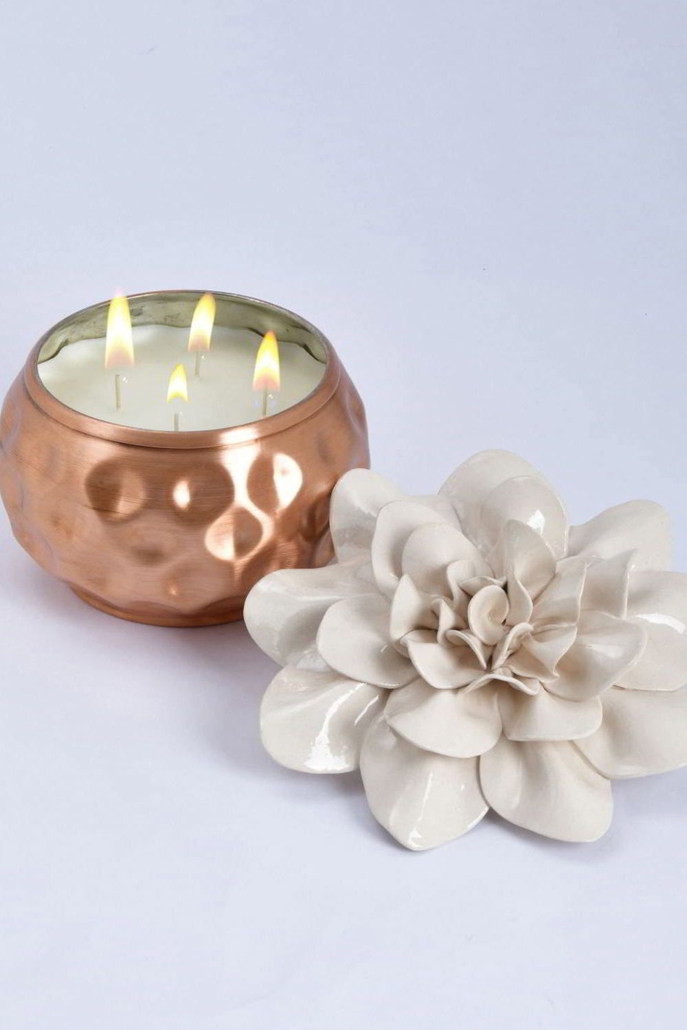 Magnolia Tasarım Bakır Mum-Rose - mutlumikrop.com