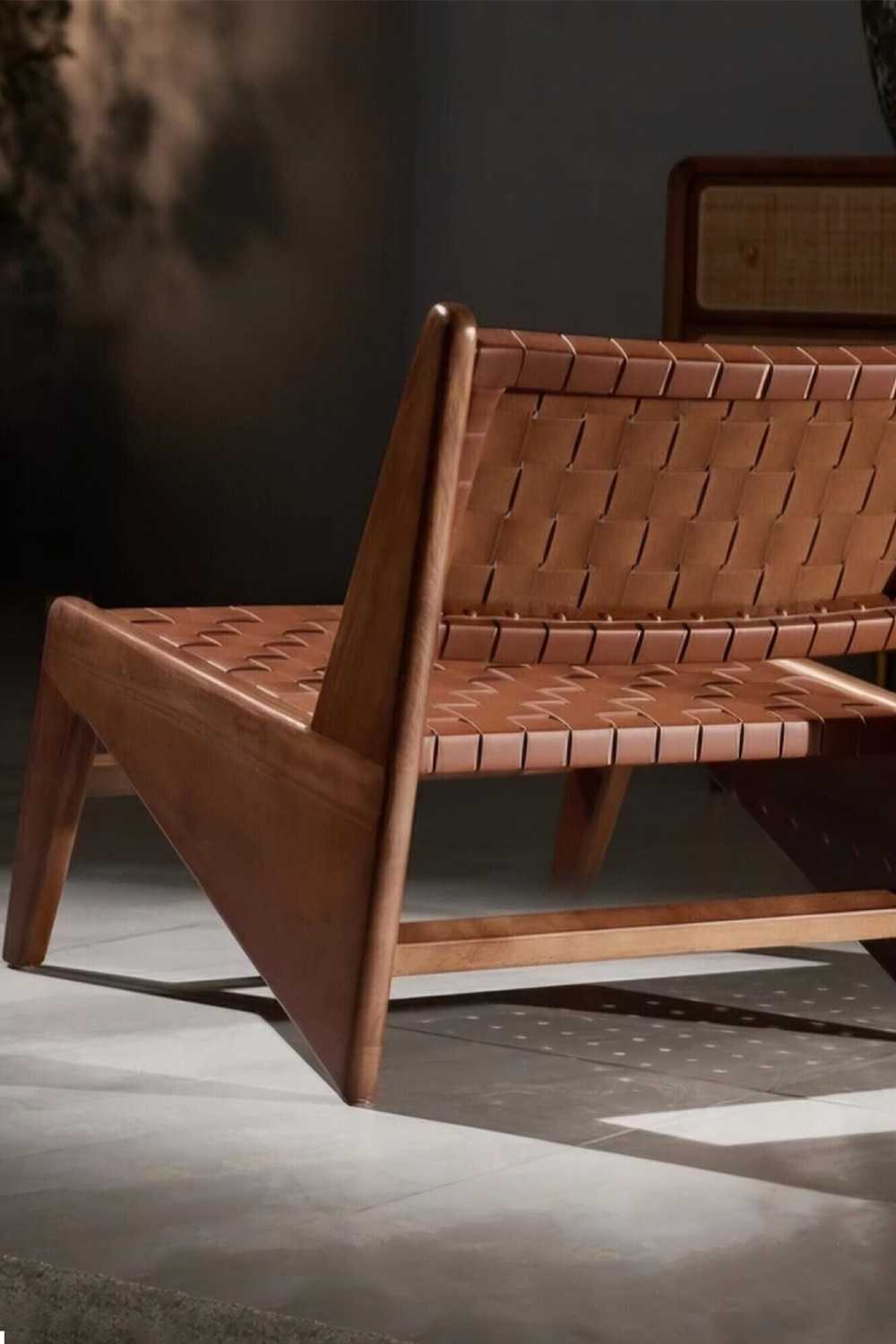 Napolyon Z Örgü Deri Berjer - mutlumikrop.com