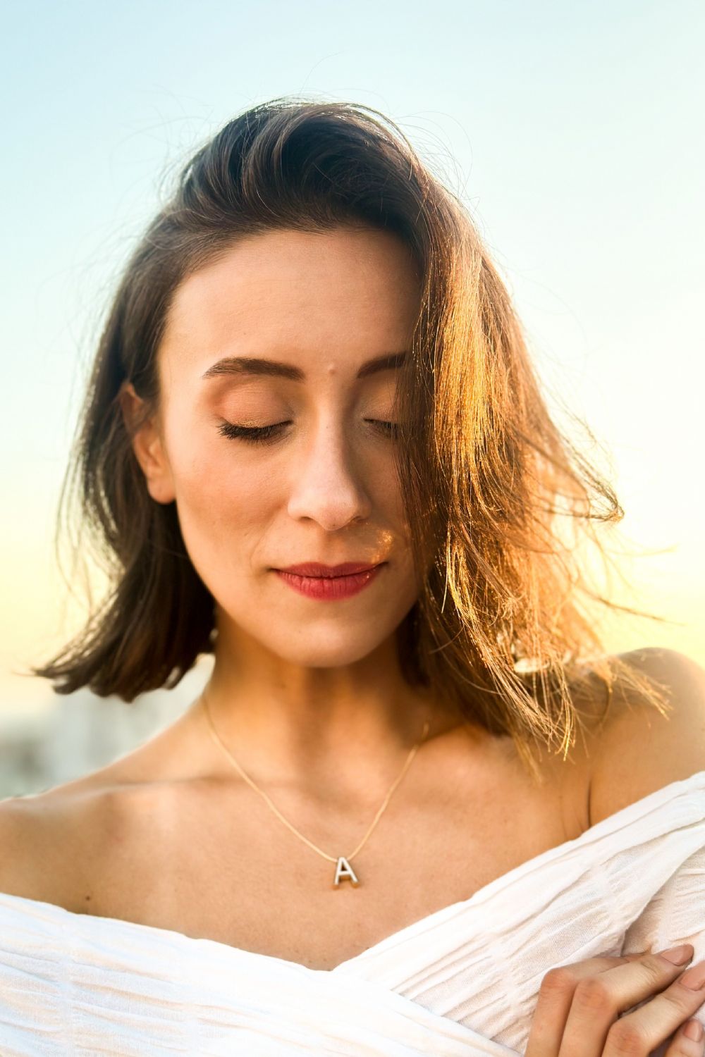 Gümüş Harf Kolye - mutlumikrop.com