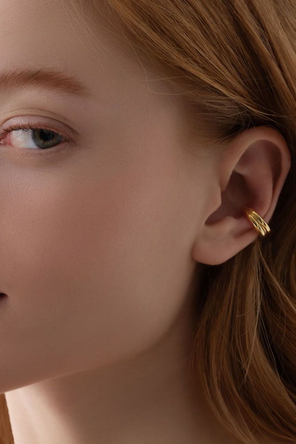 Small Twin Earcuff Gold - mutlumikrop.com